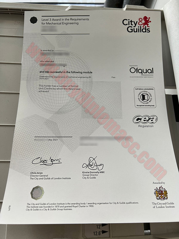 Where Can Buy Fake City Guilds Certificate The Latest NVQ Level3 